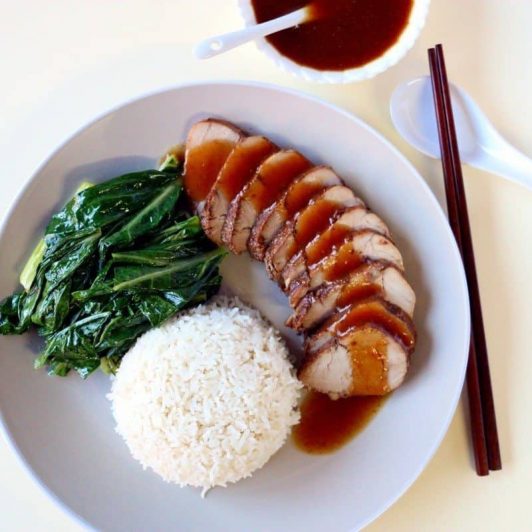 Chinese Barbecue Pork Rice (Char Siu Fan)