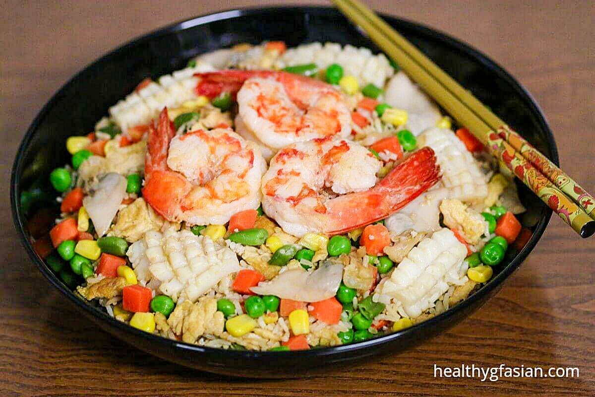Seafood Fried Rice Gluten Free